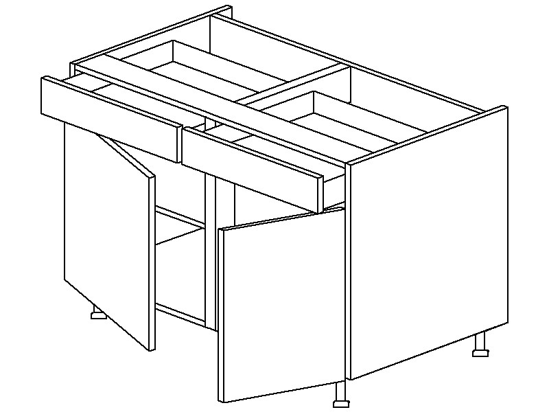 1000mm Drawerline Double Base Unit – Pebble Kitchens – Trade kitchens ... 1000mm Drawerline Double Base Unit – Pebble Kitchens – Trade kitchens ...
